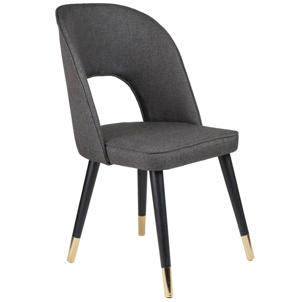 SITA – Modern Pirinç Ayaklı Kumaş & Ahşap Sandalye – Akala Home Vintage ...